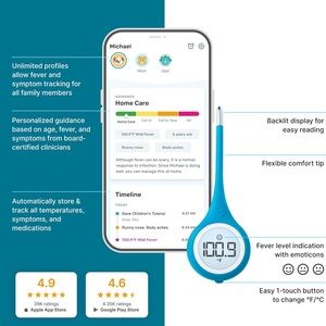 Kinsa | Wearables | Kinsa Quickcare Stick Oral Smart App Connected ...